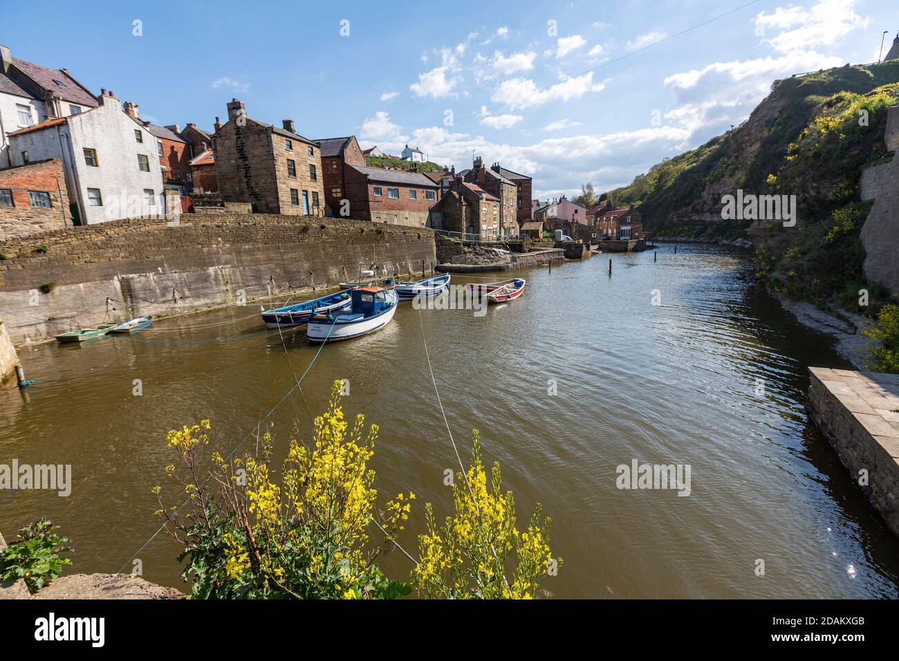 Staithes, Scarborough borough, North Yorkshire, England, UK Stock Photo ...