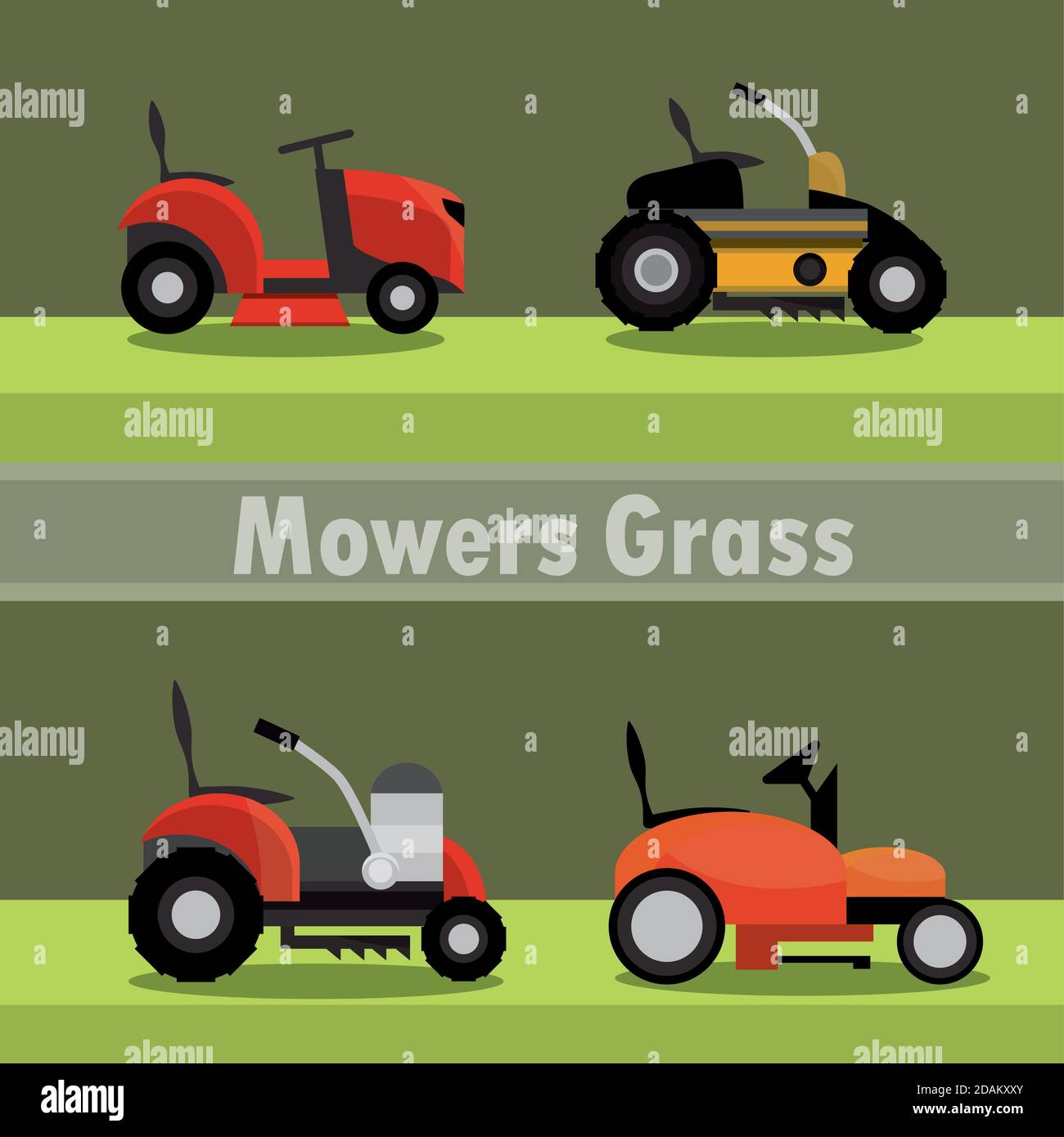 Zero Turn Lawn Mower Vector