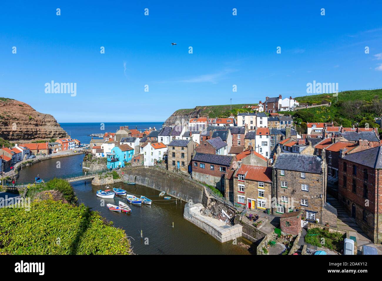 Staithes, Scarborough borough, North Yorkshire, England, UK Stock Photo ...