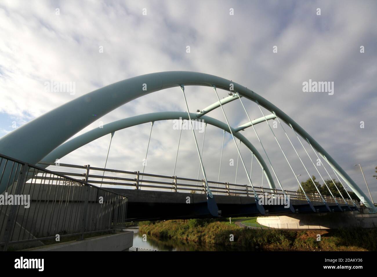 Irvine, North Ayrshire, Scotland, UK New Bridge Foulertoun Arches over ...