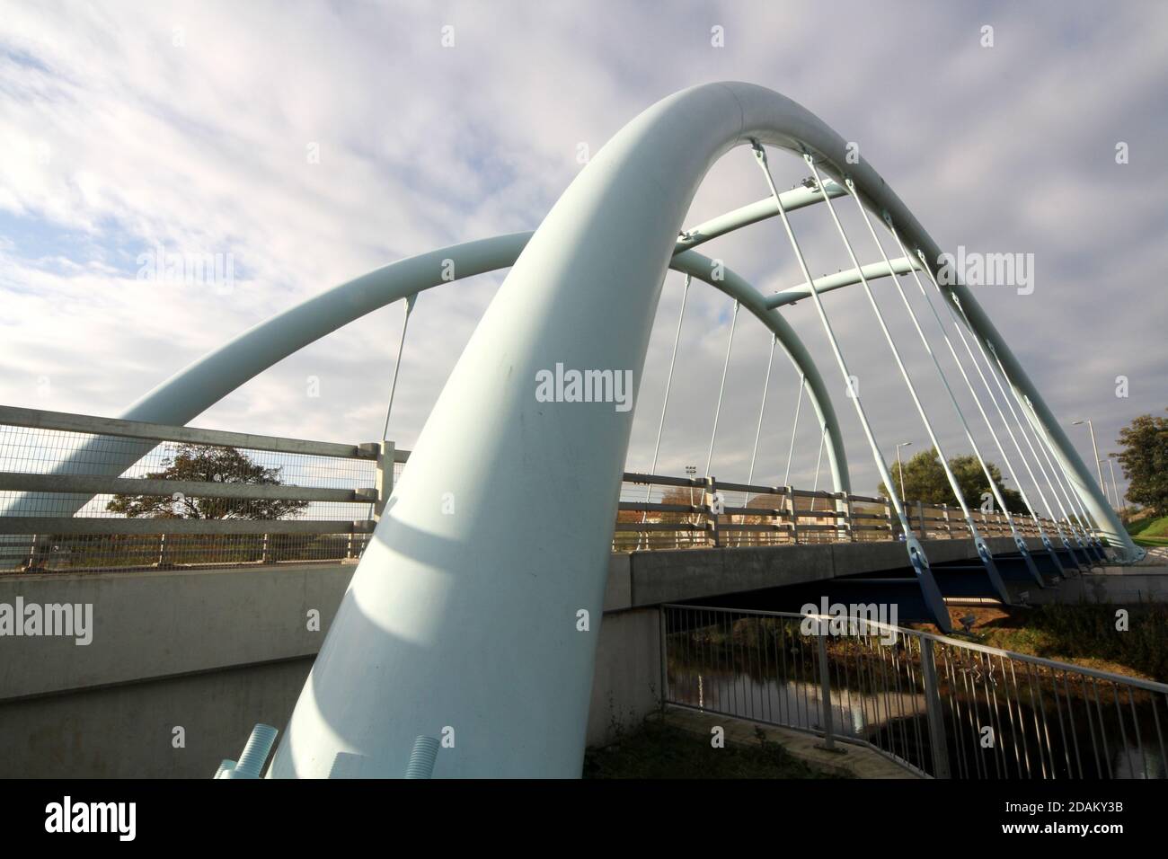 Irvine, North Ayrshire, Scotland, UK New Bridge Foulertoun Arches over ...