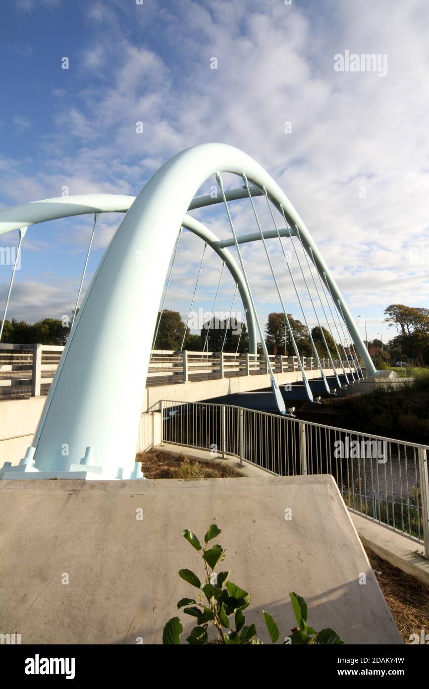 Irvine, North Ayrshire, Scotland, UK New Bridge Foulertoun Arches over ...