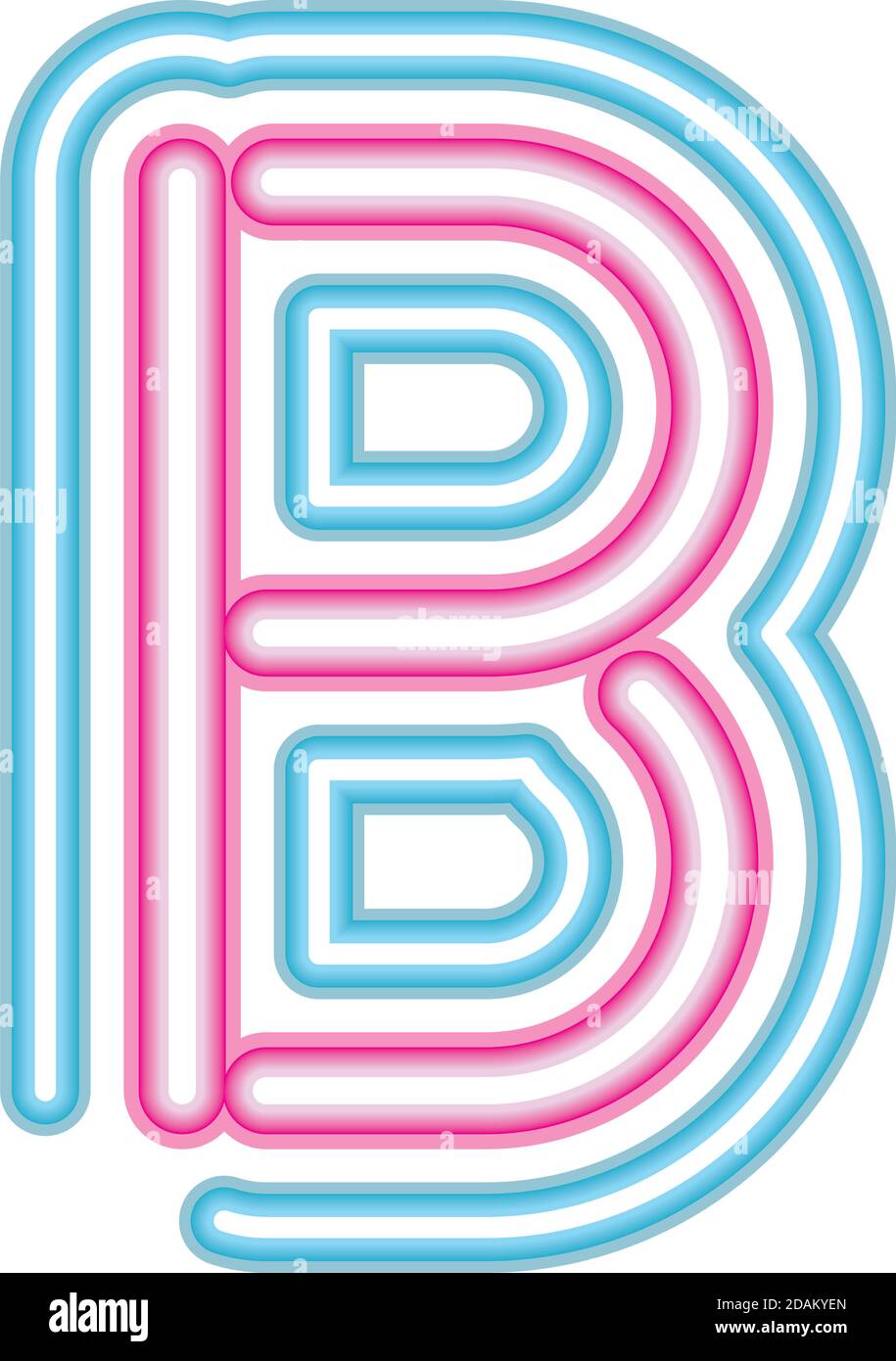 The Letter B In Bubble Letters Pink