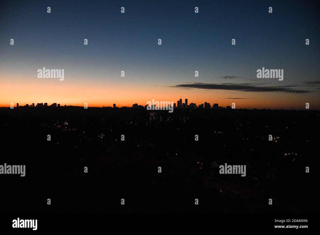 Sunset over East York, Toronto, Canada Stock Photo - Alamy