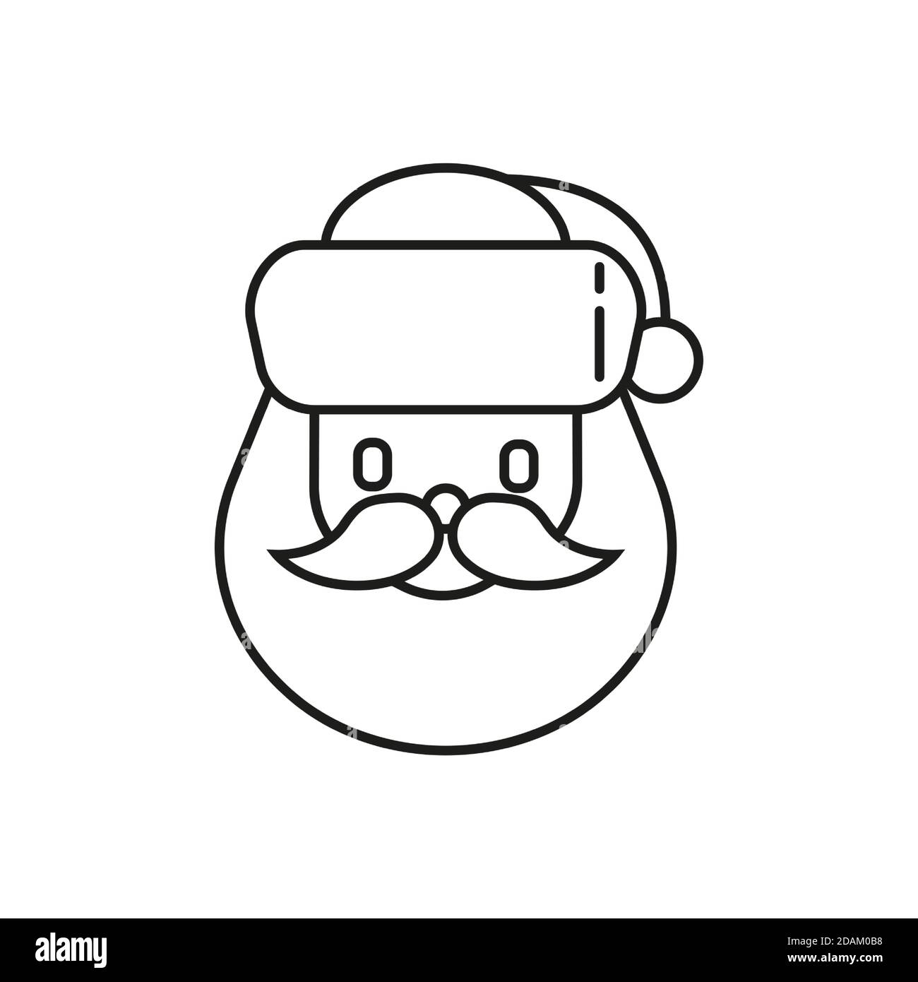 Cheerful christmas man concept Black and White Stock Photos & Images ...