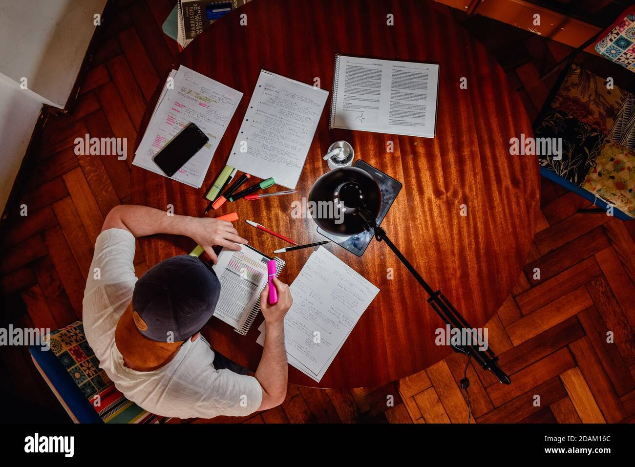 Overhead shot student working hi-res stock photography and images - Alamy