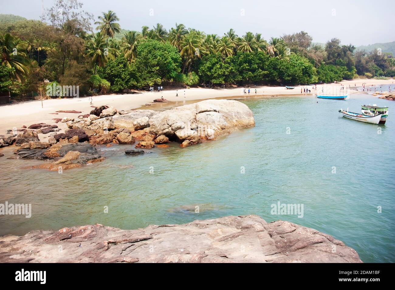 Om beach in Gokarna. Summer landscape. Karnataka, India Stock Photo - Alamy