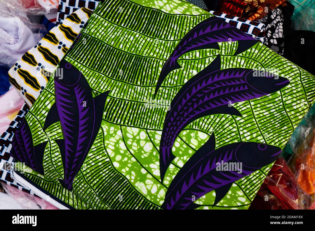 African Cloth, Assinie, Ivory Coast Stock Photo - Alamy