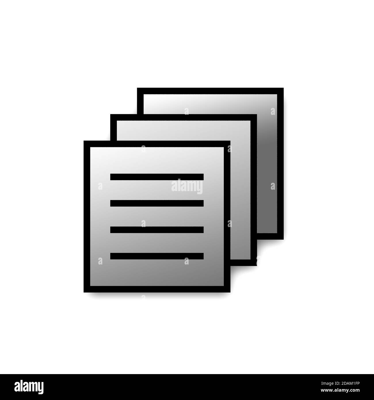 Documents icon hi-res stock photography and images - Alamy