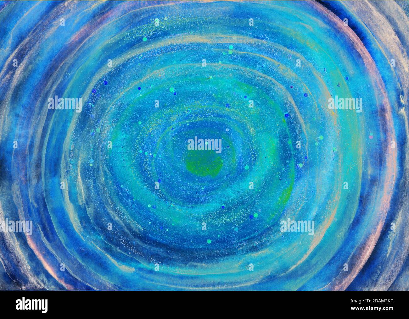 Colorful cosmic texture. Abstract creative watercolor space background ...