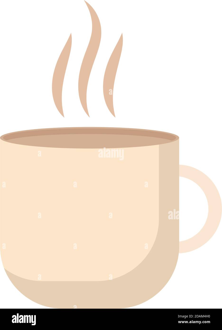 cup icon with steam over white background Stock Vector Image & Art - Alamy