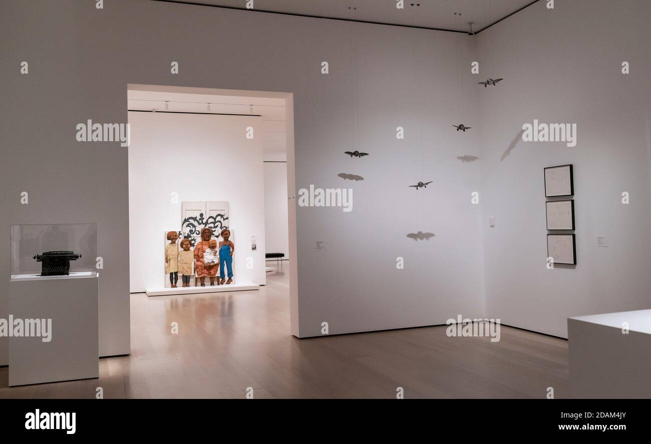 New York, NY - November 13, 2020: Installation view of a gallery during ...