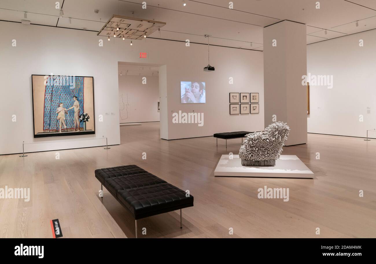 New York, NY - November 13, 2020: Installation view of a gallery during ...