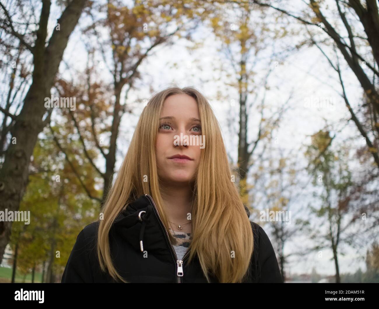 Beautiful blond caucasian girl in hi-res stock photography and images ...