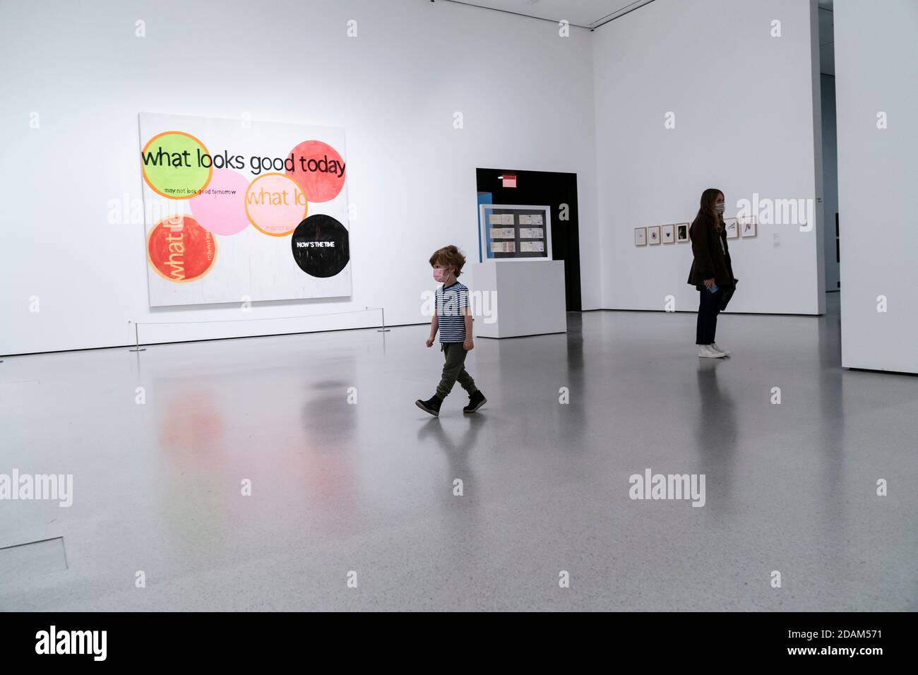 New York, NY - November 13, 2020: First visitors seen exploring ...