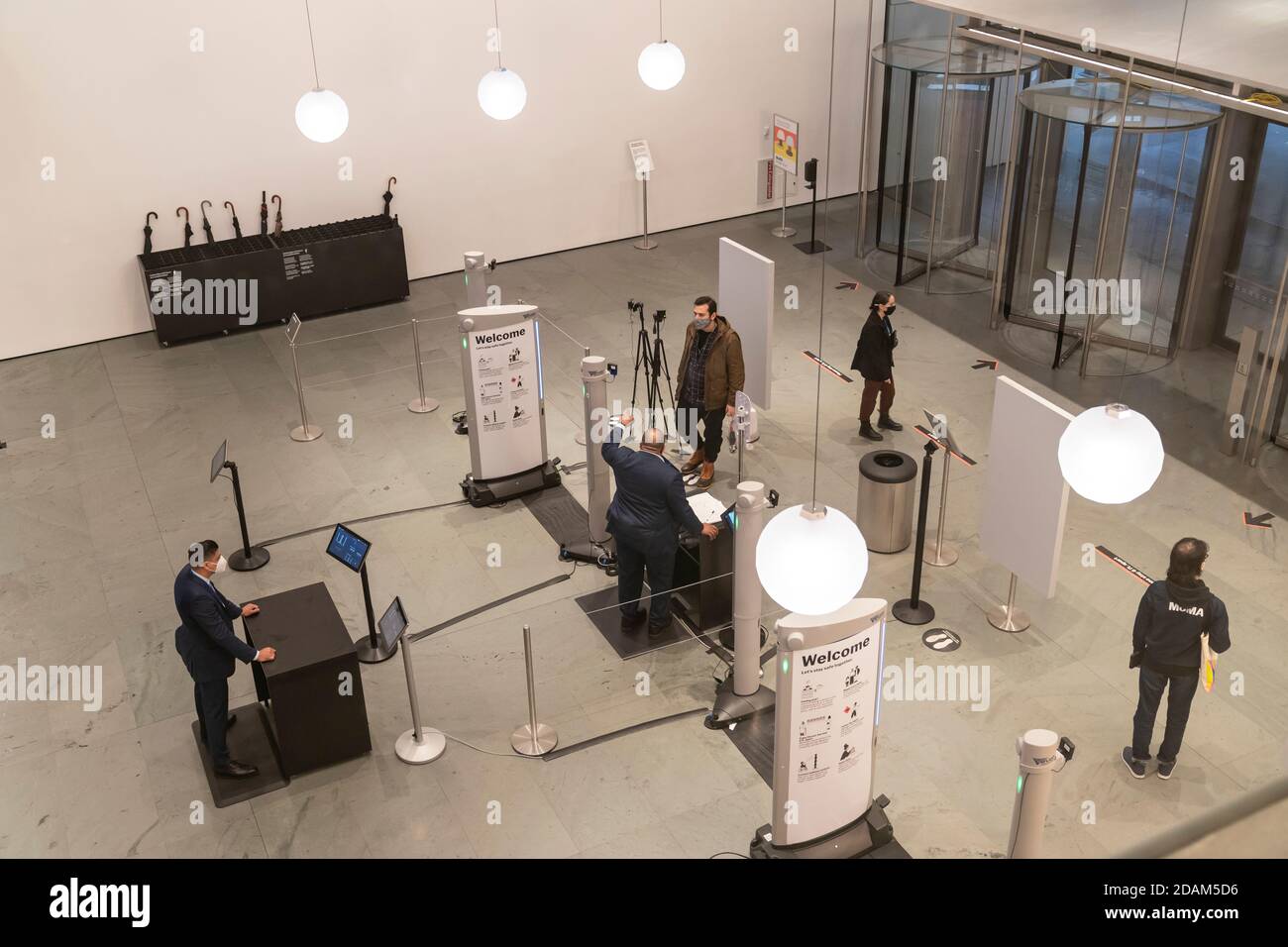 New York, NY - November 13, 2020: First visitors seen coming to explore ...