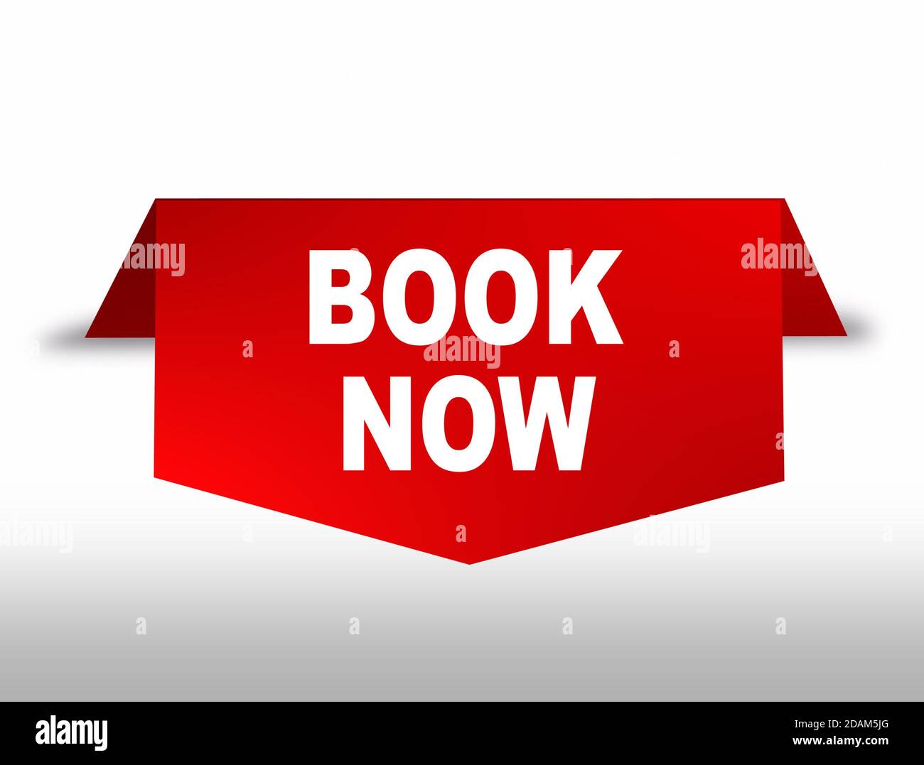 red flat web banner for book now Stock Photo - Alamy