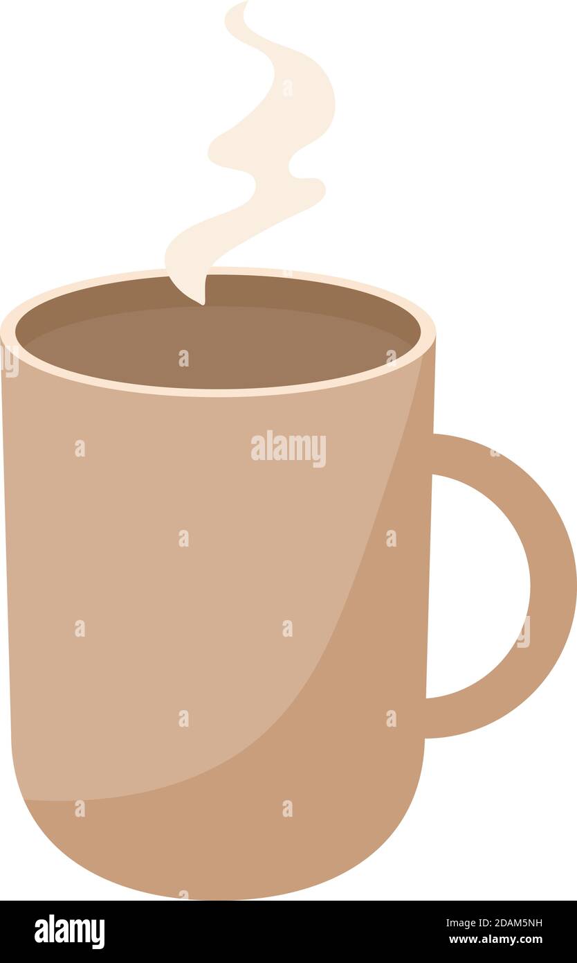 cup icon with steam on white background Stock Vector Image & Art - Alamy