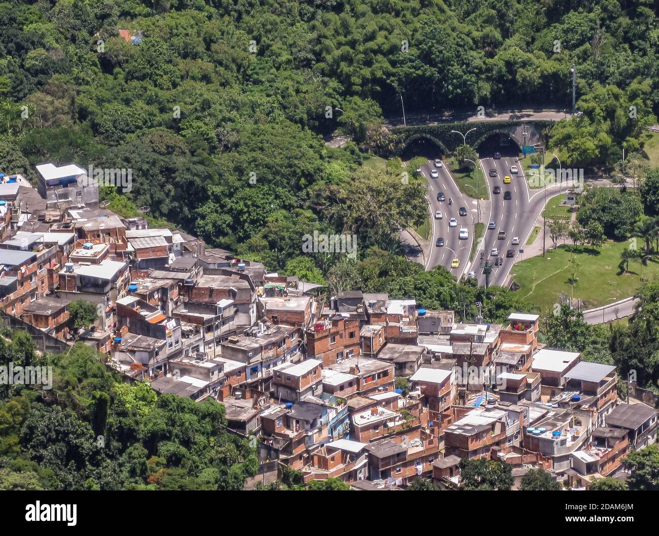 Rio de Janeiro, Brazil - December 24, 2008: Andre Reboucas tunnel entry ...