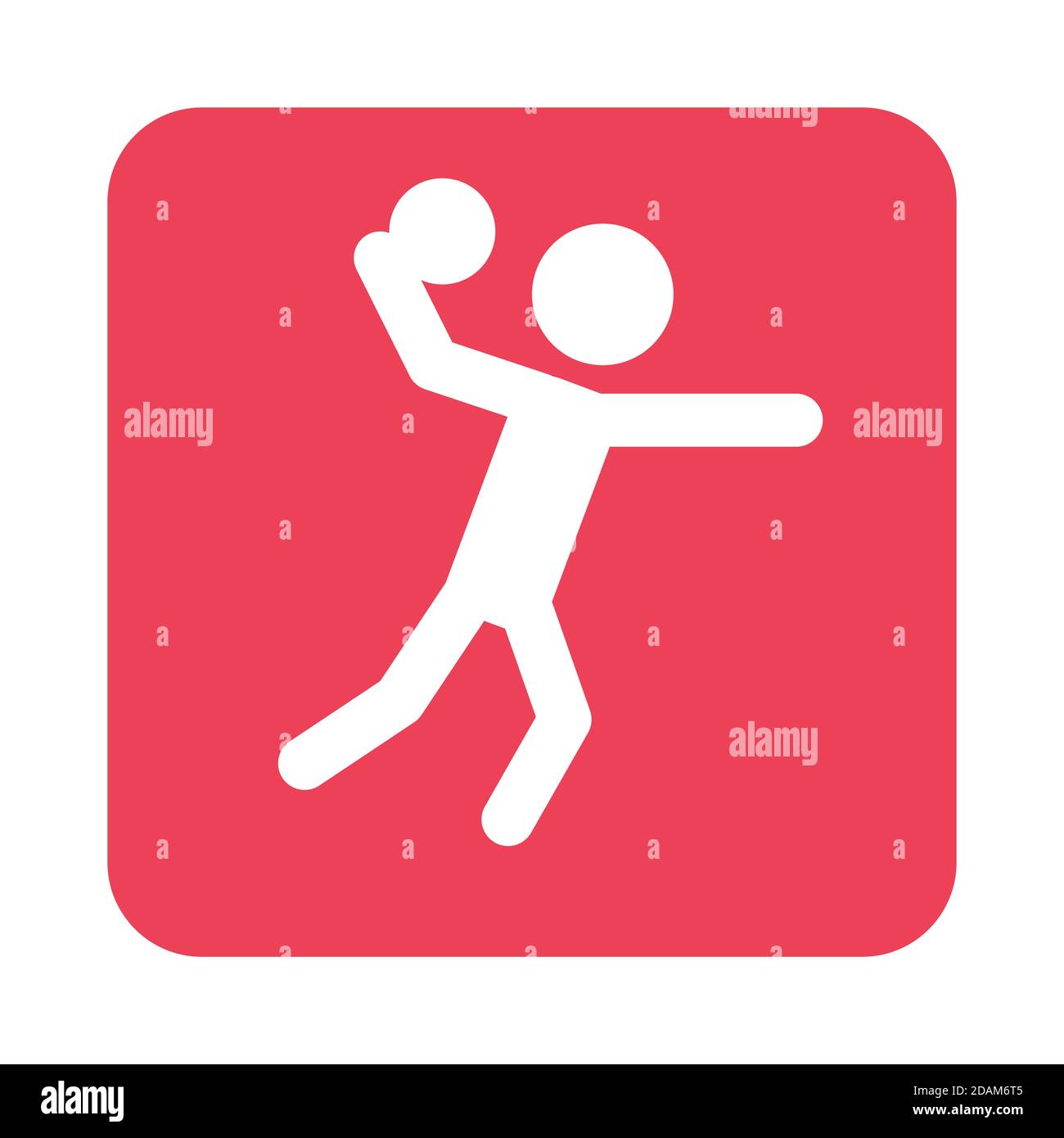 Athlete silhouette symbol on isolated background. Sport icon Stock ...