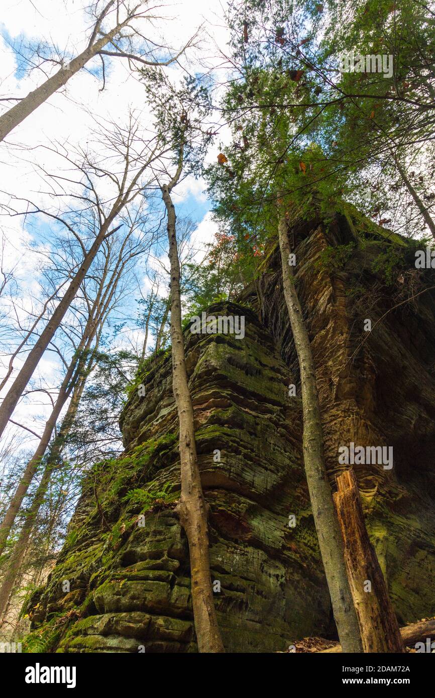 Cantwell Cliffs, Hocking Hills State Park, Ohio Stock Photo - Alamy