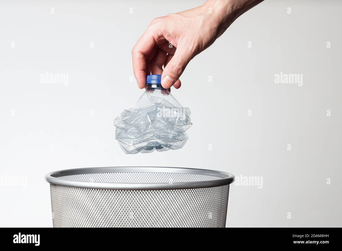 Smashed water plastic bottle hi-res stock photography and images - Alamy