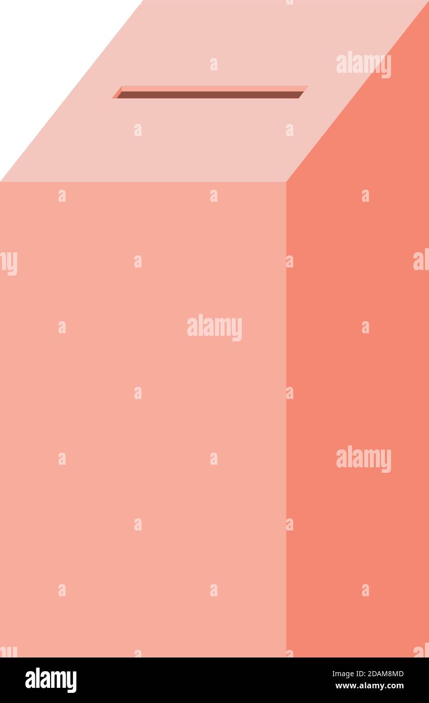 vote box of salmon color Stock Vector Image & Art - Alamy