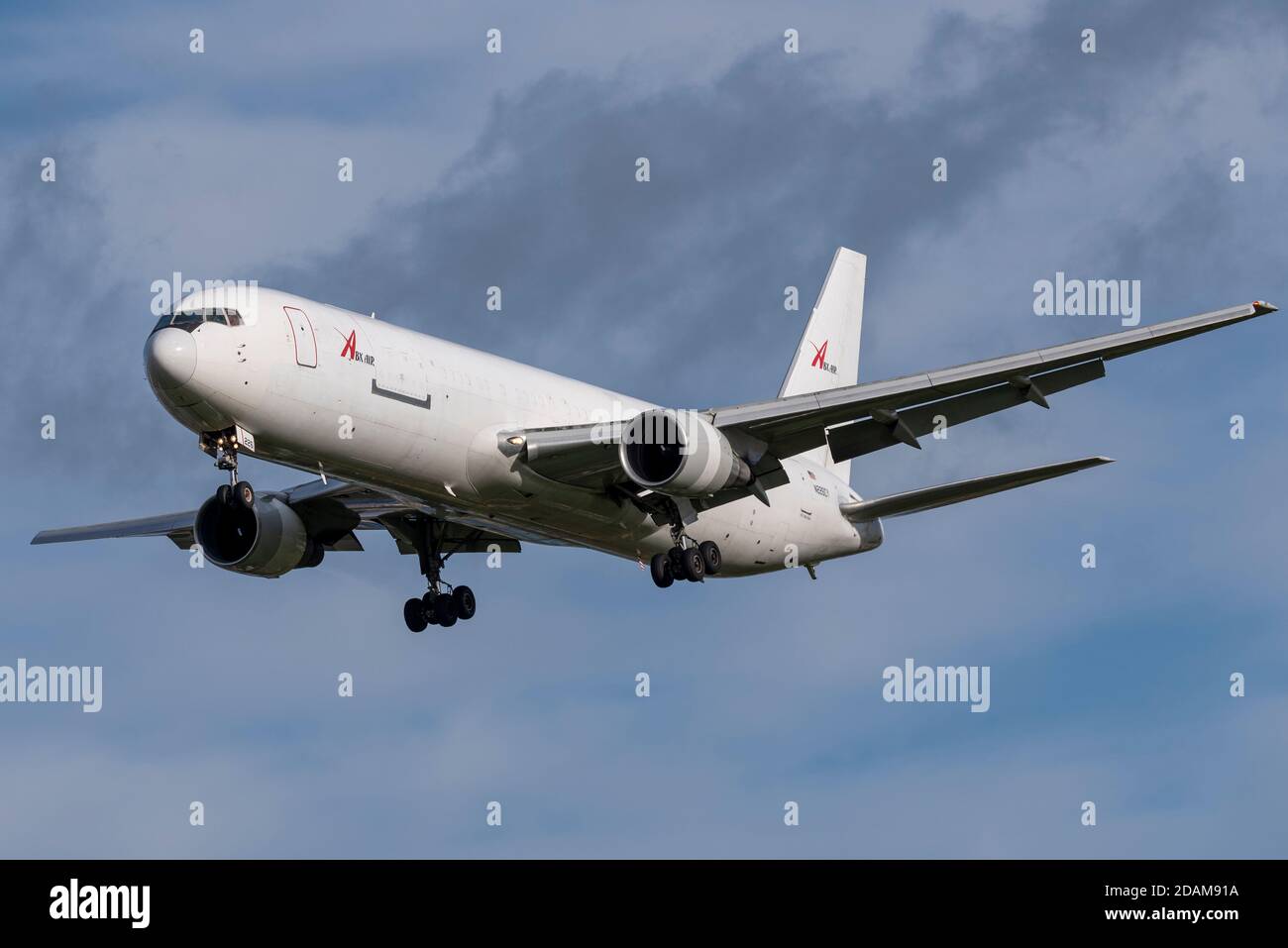 ABX Air Boeing 767 cargo jet airliner plane N226CY on approach to land ...