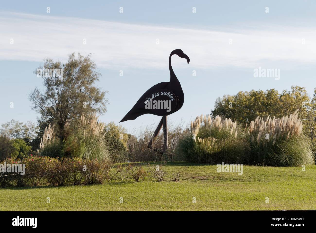 Aigues-Mortes, France.26th Sept, 2020. The Flamingo, emblem of Aigues ...