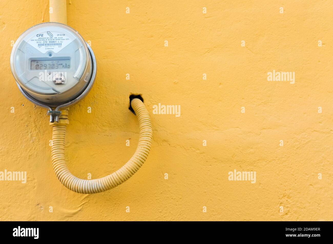 Electrical meter, Merida Mexico Stock Photo - Alamy