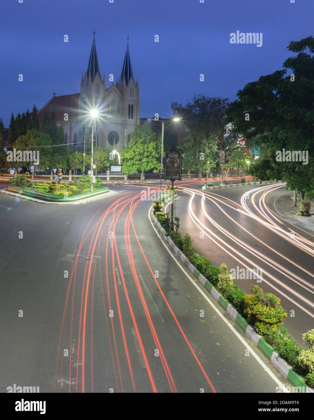 Kampung Biru Malang Indonesia Stock Photo - Alamy