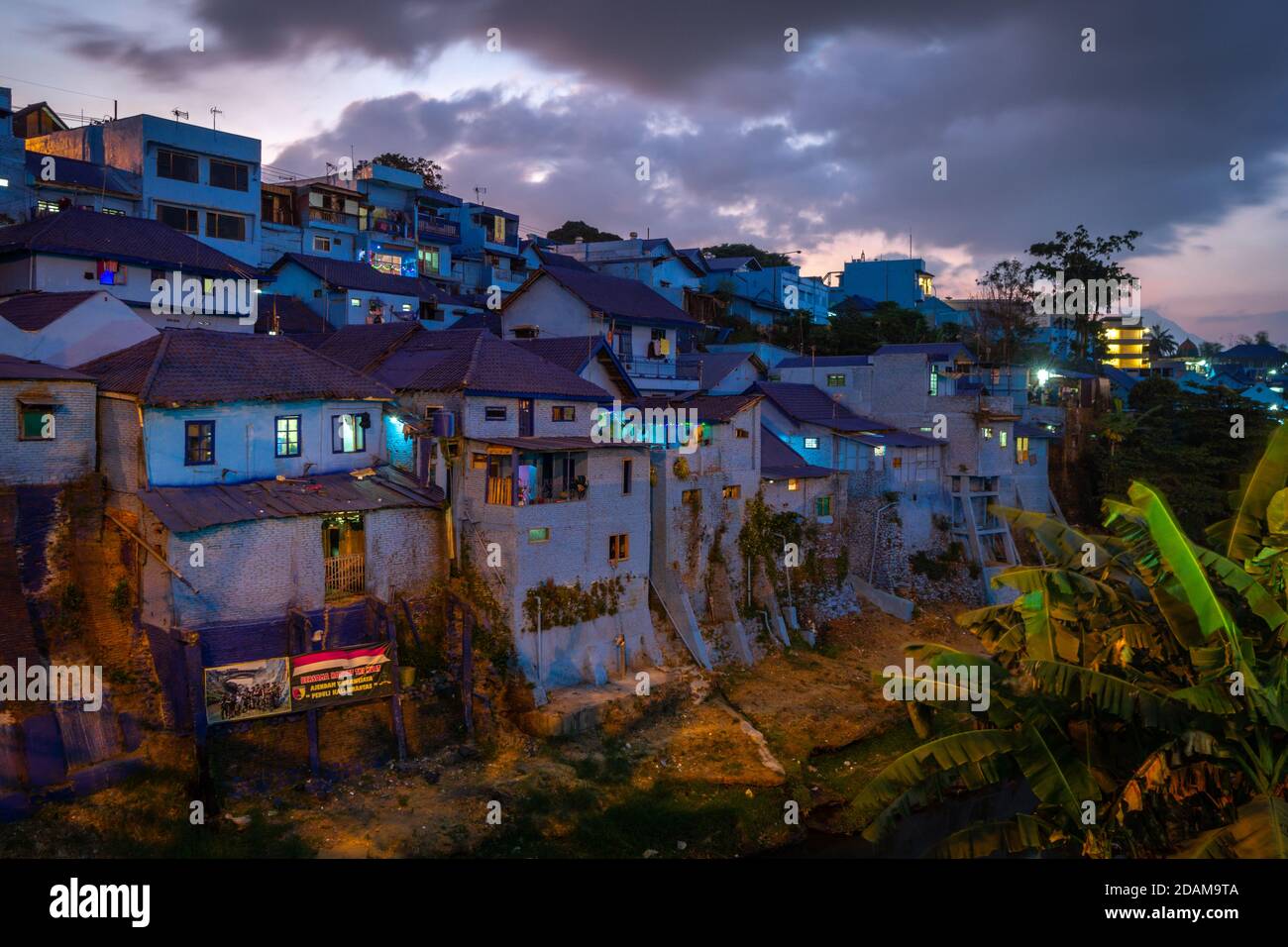 Kampung Biru Malang Indonesia Stock Photo - Alamy