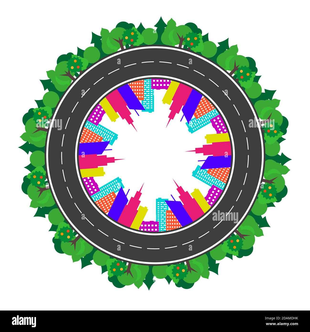 Ring road design Stock Vector Images - Alamy