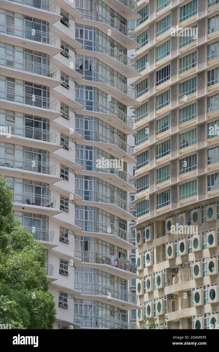 Contemporary high rise architecture in central Kuala Lumpur, Malaysia ...