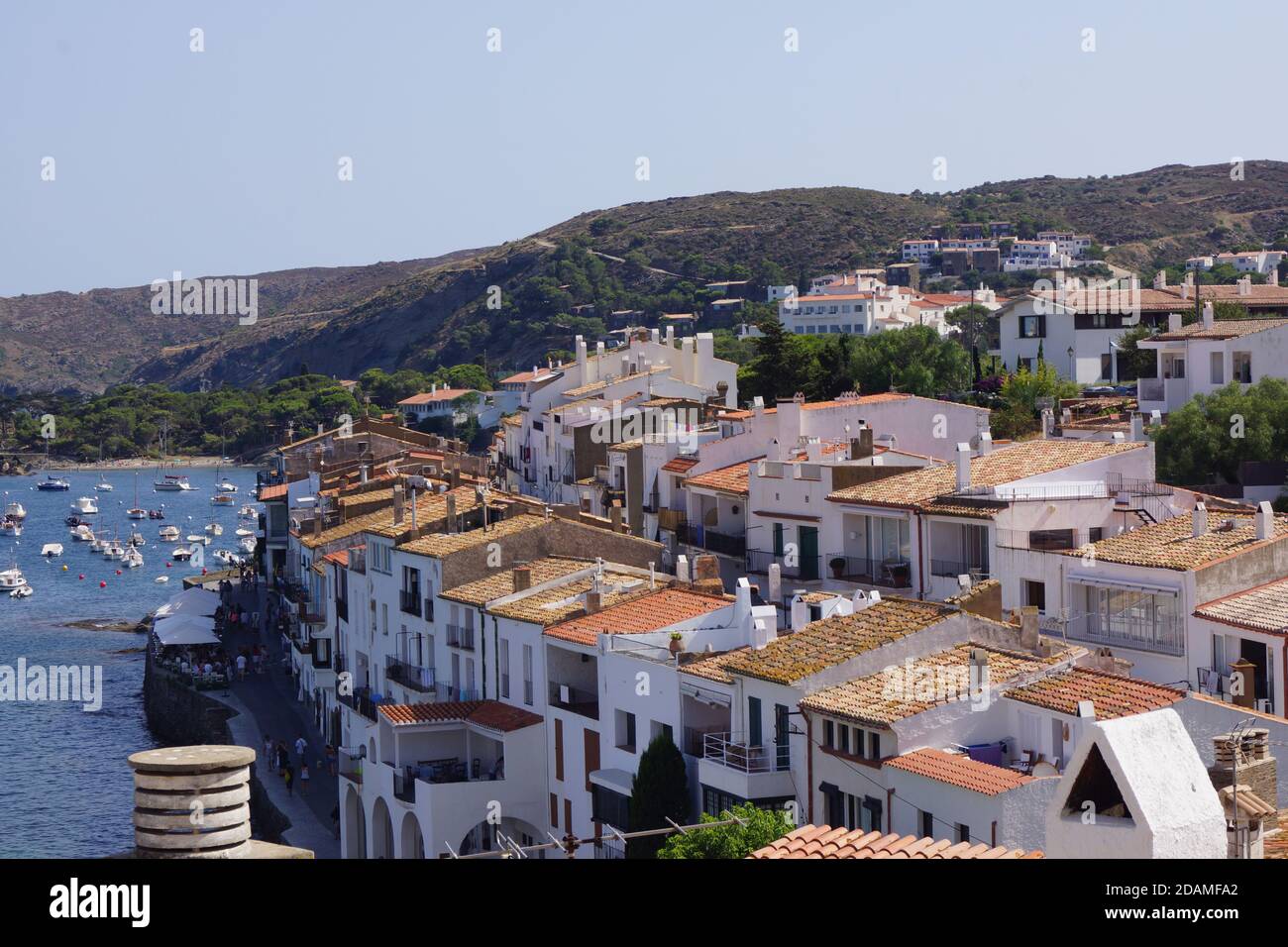 Mediterranean village landscape of Cadaques, Spain Stock Photo - Alamy
