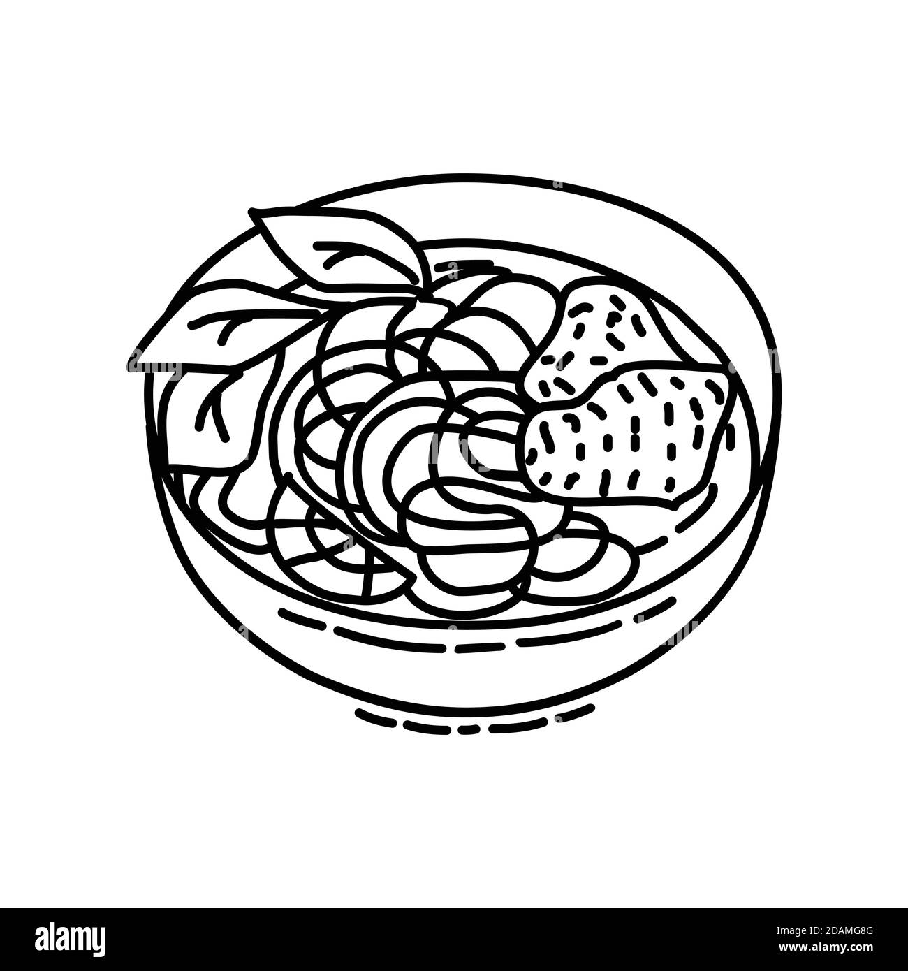 Traditional vietnamese pho noodle Black and White Stock Photos & Images ...