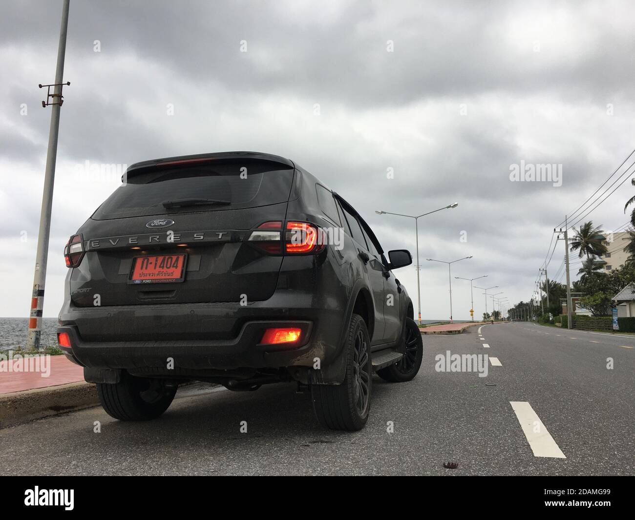 Bangkok, THAILAND - October 24, 2020: The black EVEREST logo on the ...