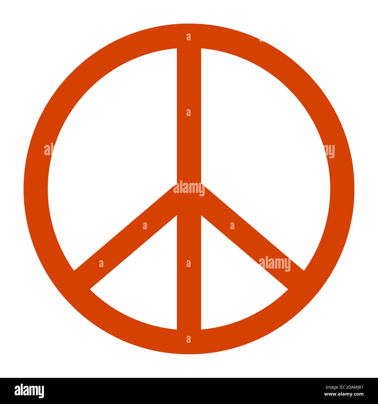 red sign hippie,vector illustration,flat style Stock Photo - Alamy