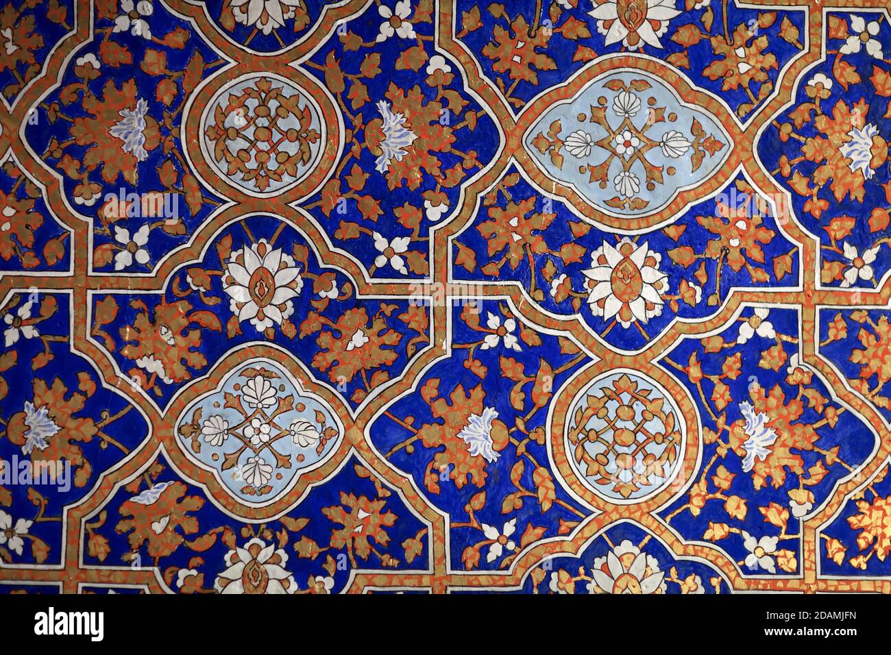 Pattern on wall of mosque, Samarkand, Uzbekistan Stock Photo - Alamy