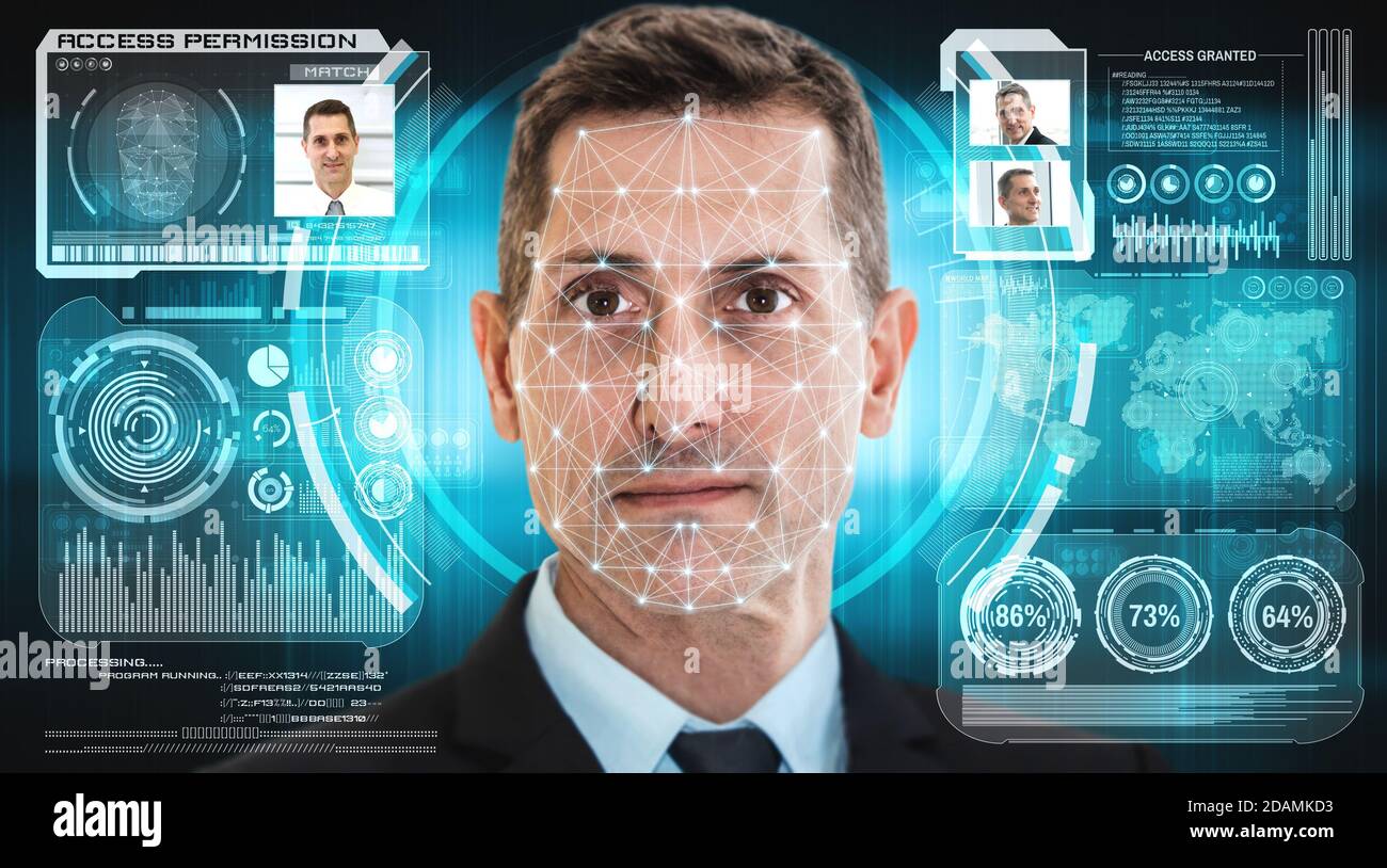 Face detection image hi-res stock photography and images - Alamy