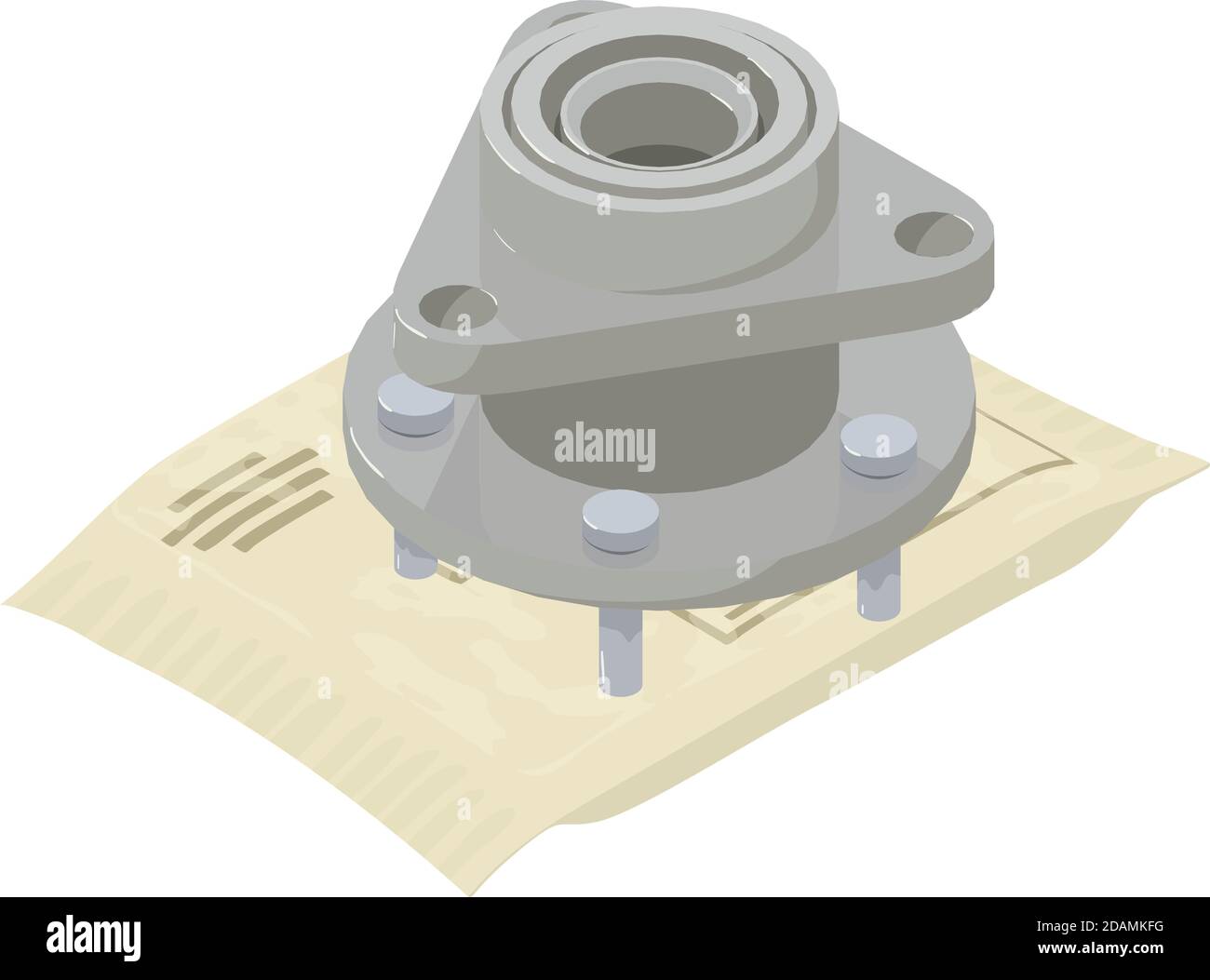 Wheel hub icon. Isometric illustration of wheel hub vector icon for web ...