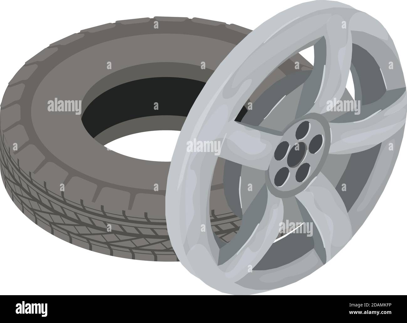 Wheel detail icon. Isometric illustration of wheel detail vector icon ...