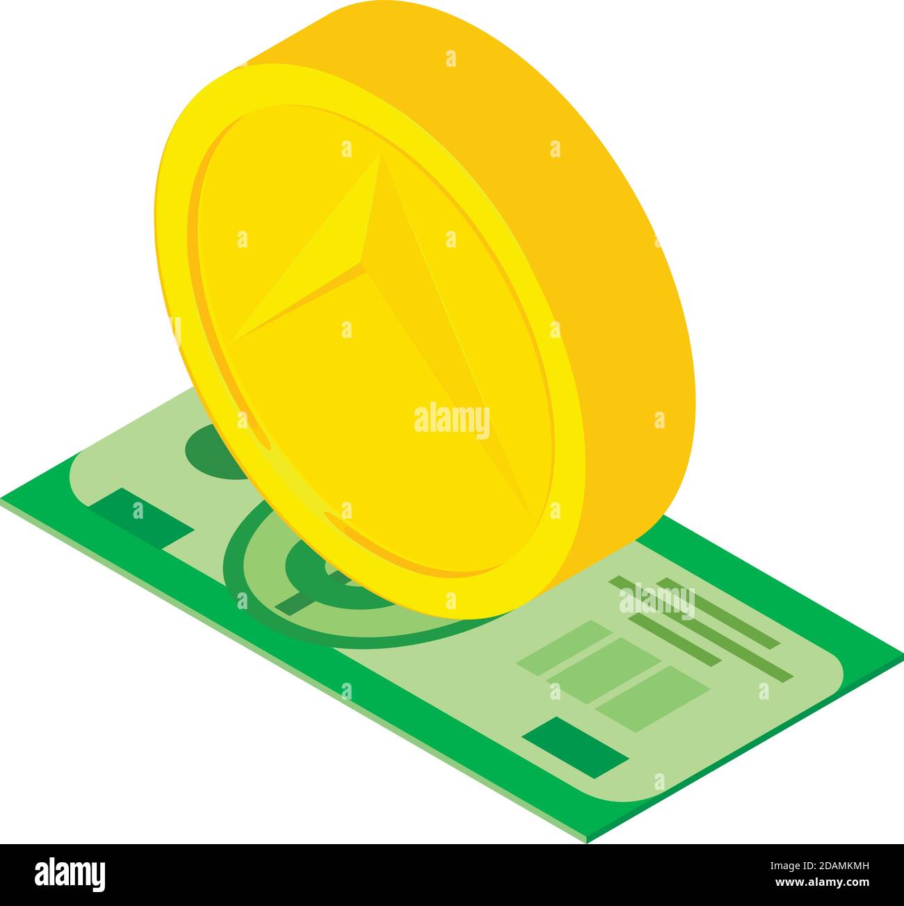 Crypto money icon. Isometric illustration of crypto money vector icon ...