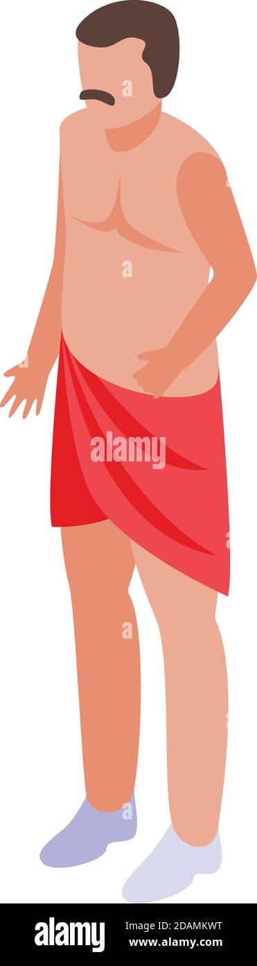 Indian culture man icon. Isometric of indian culture man vector icon ...