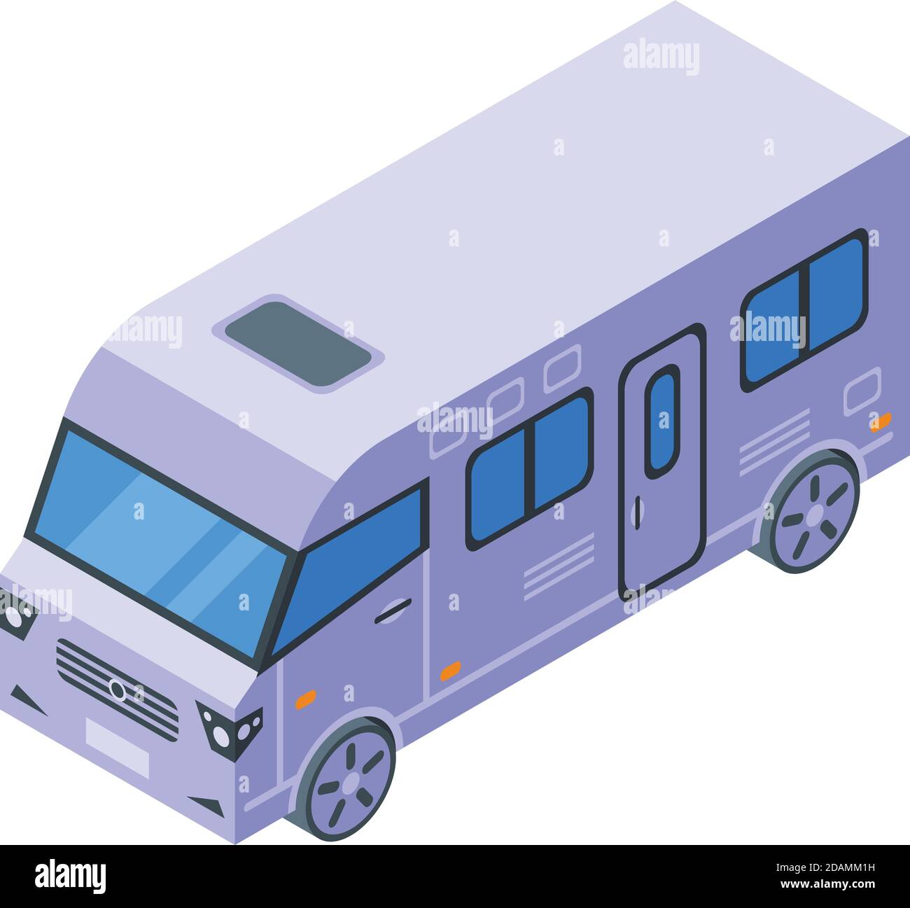 Travel motorhome icon. Isometric of travel motorhome vector icon for ...