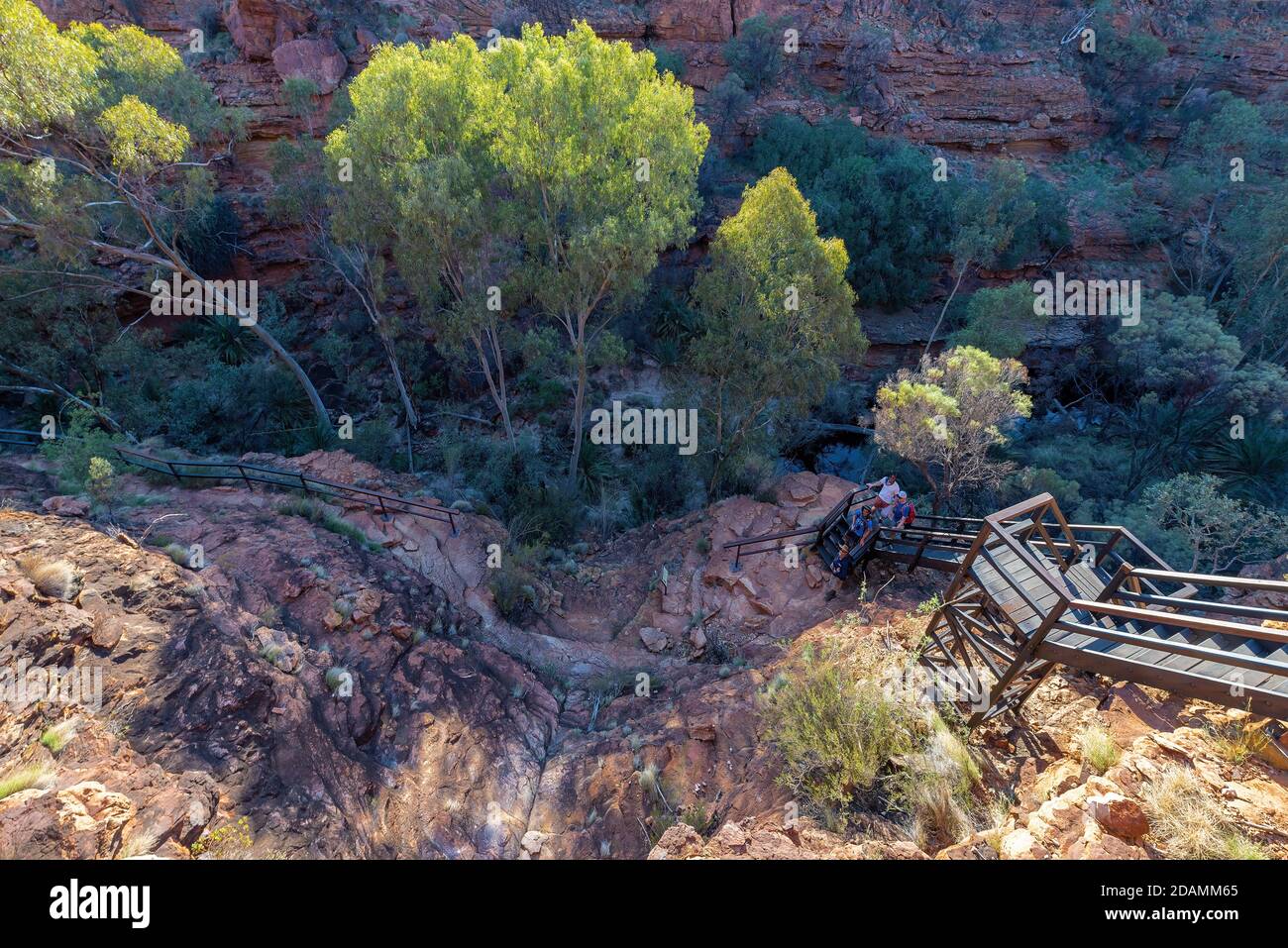The remote dry landscape in Kings Canyon, Northern Territory, Australia ...