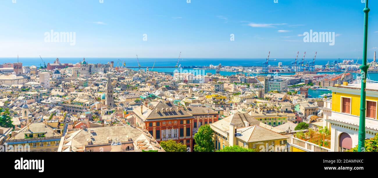 Ancient port genoa cityscape from hi-res stock photography and images ...