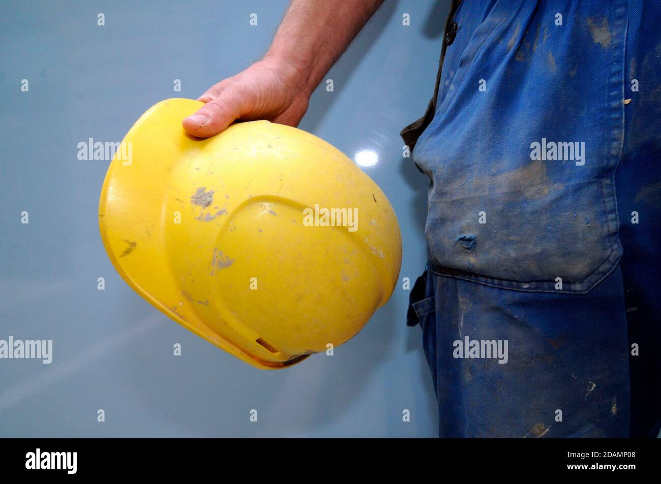 safety helmet as a protective measure for the head at work Stock Photo ...