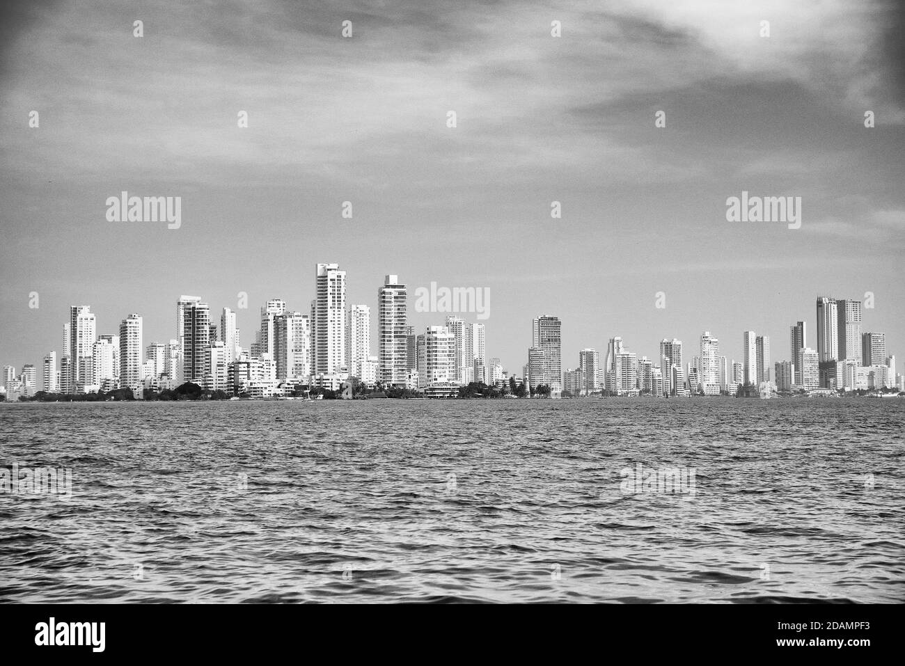 Touristic scenic view of Cartagena city, Colombia, South America Stock ...