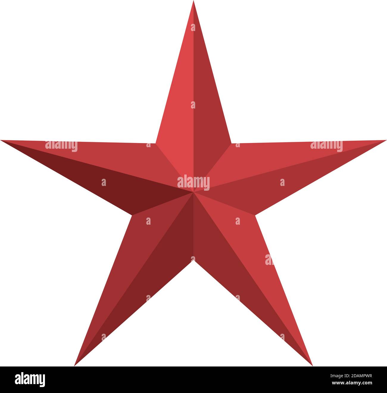 star with red color and five points Stock Vector Image & Art - Alamy
